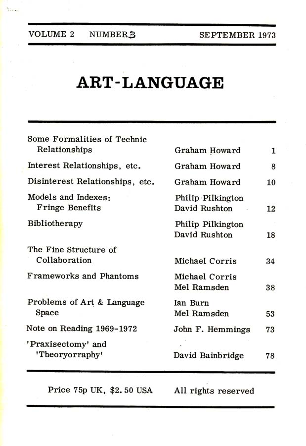Conceptual Art and Art & Language New York: Selected Papers at the ...